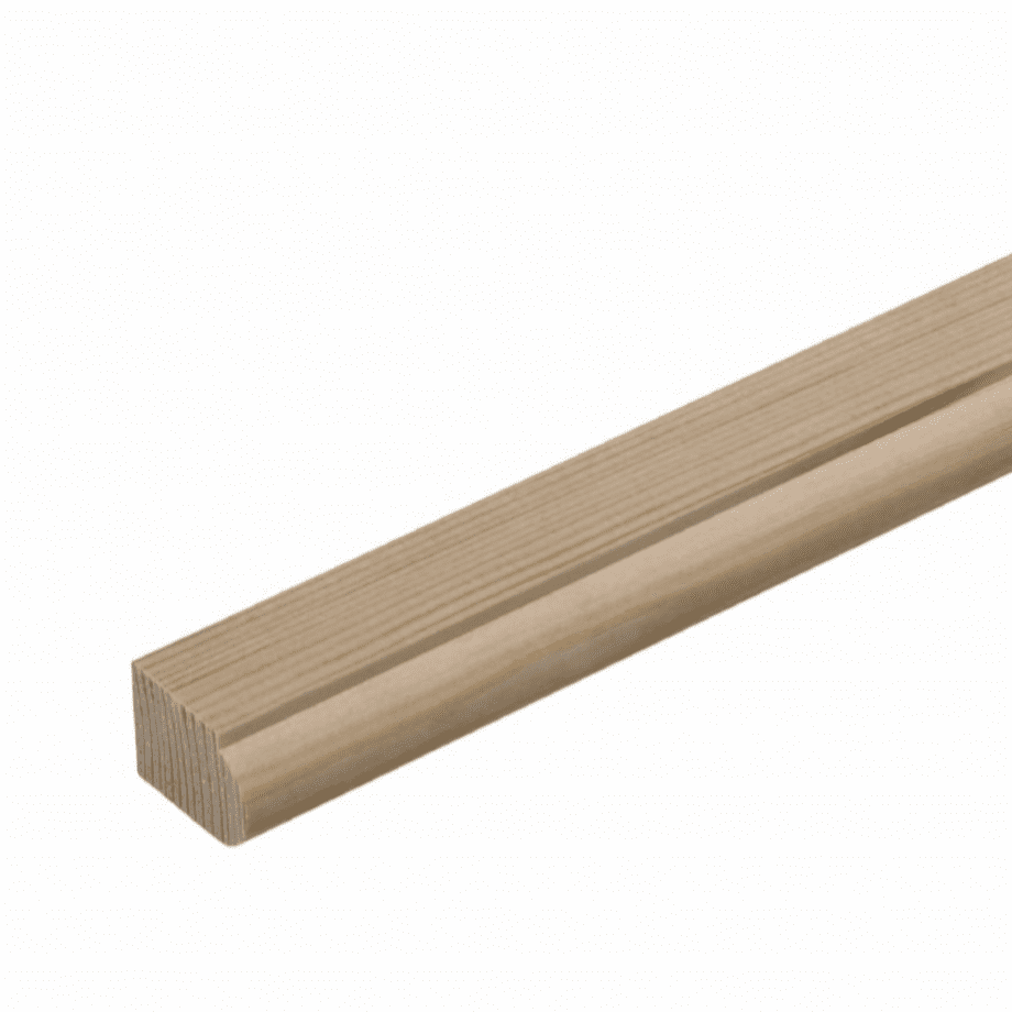 Pine Staff Bead Glass Moulding 15x20x2400mm