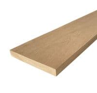 Solid Oak PAR Shelf Board 44x125mm Square Edge