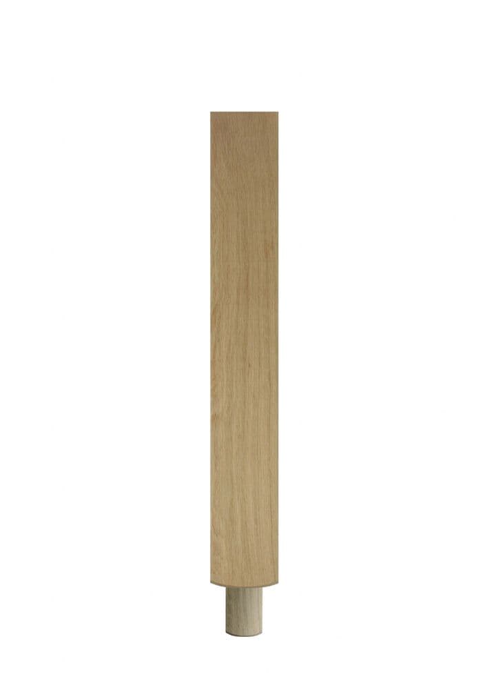 Solid White Oak 1 0m Spigot Newel Post 90x90mm Square Edge