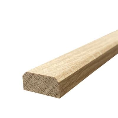 Solid Black Walnut 12x25mm Bevel Edge Wall Panel Moulding