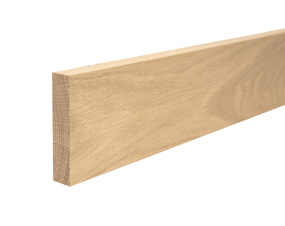 Solid White Oak 15x70mm Worktop Upstand Square Edge