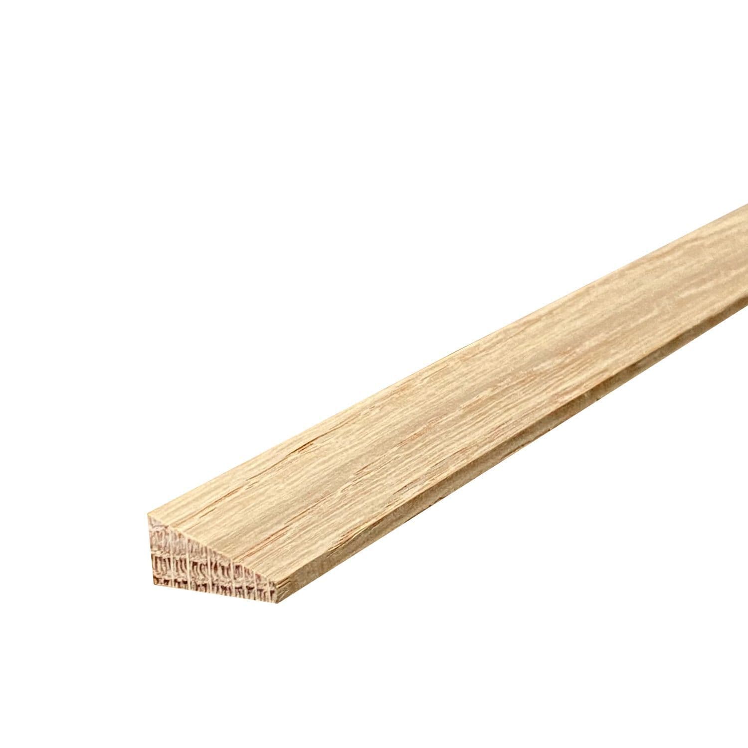 Solid White Oak 9x21mm Wedge Bead Slimline