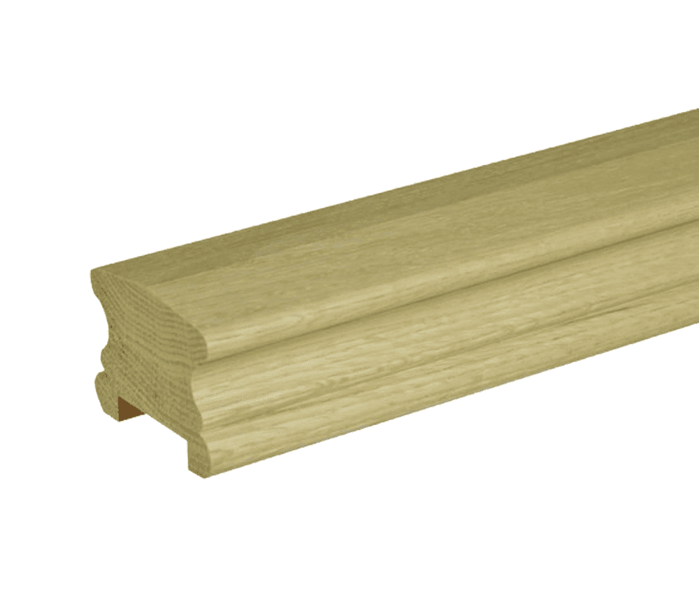 Solid White Oak Classic Handrail 41mm Groove with Fillet Strip