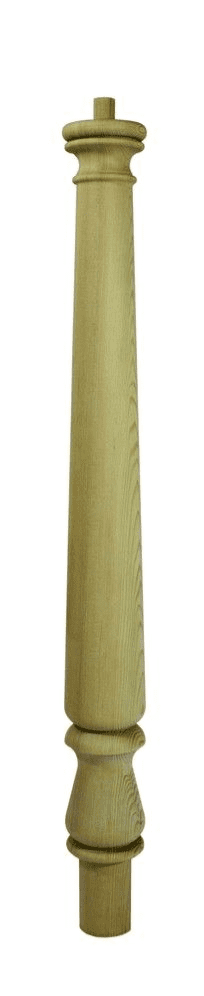 Solid White Oak Newel Turn Post 90x675mm With Spigot