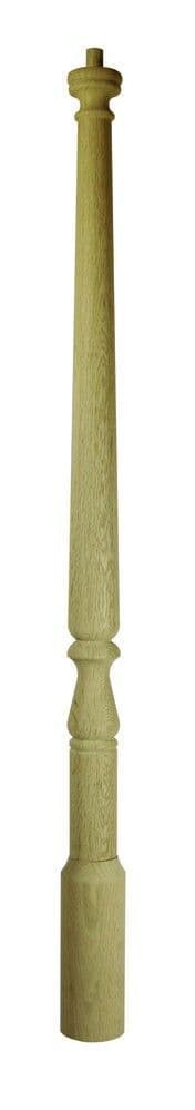 Solid White Oak Newel Turn Post 90x890mm With Spigot