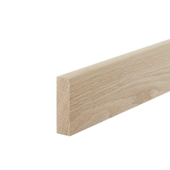 Solid White Oak Pencil Round Architrave Set 20x70mm