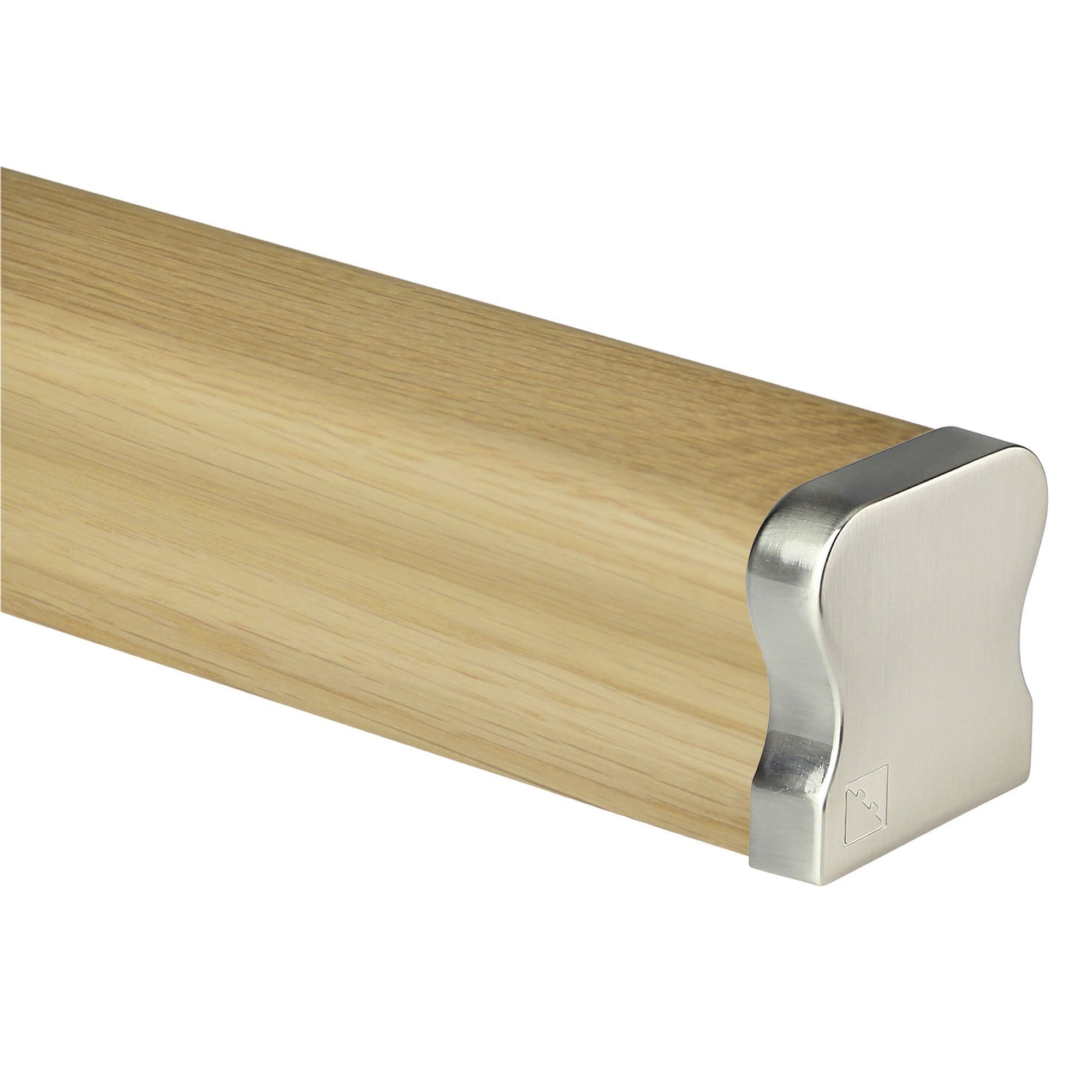 Trademark White Oak HDR Wall Handrail Kit in Brushed Nickel