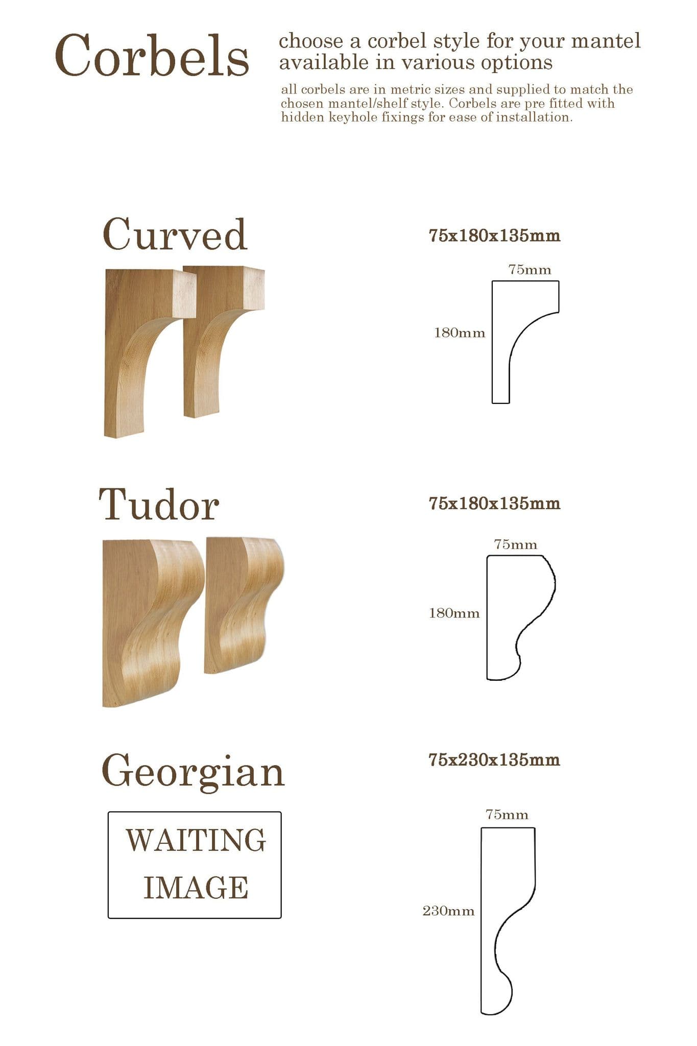 Solid Oak Stair Parts, Doors & Flooring Beam Corbels