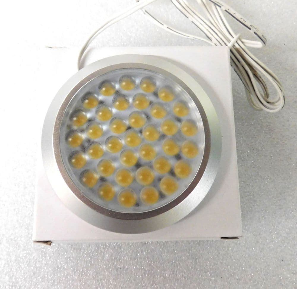 12v Motorhome caravan LUMO LED Downlight Silver 36 LED LUMO