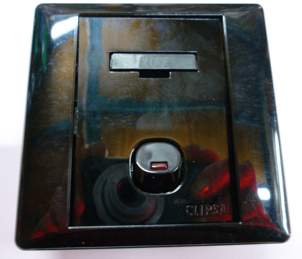 Camper van Motorhome caravan Clipsal fused spur BLACK 13A