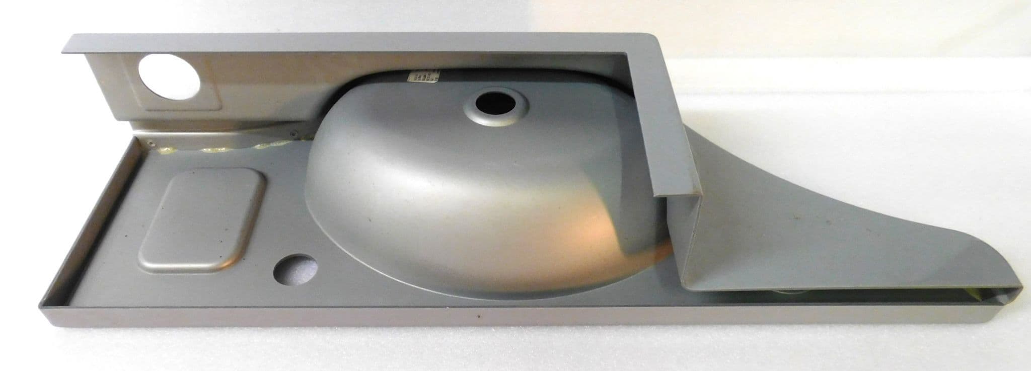Caravan Campervan bathroom washroom silver grey plastic sink / basin
