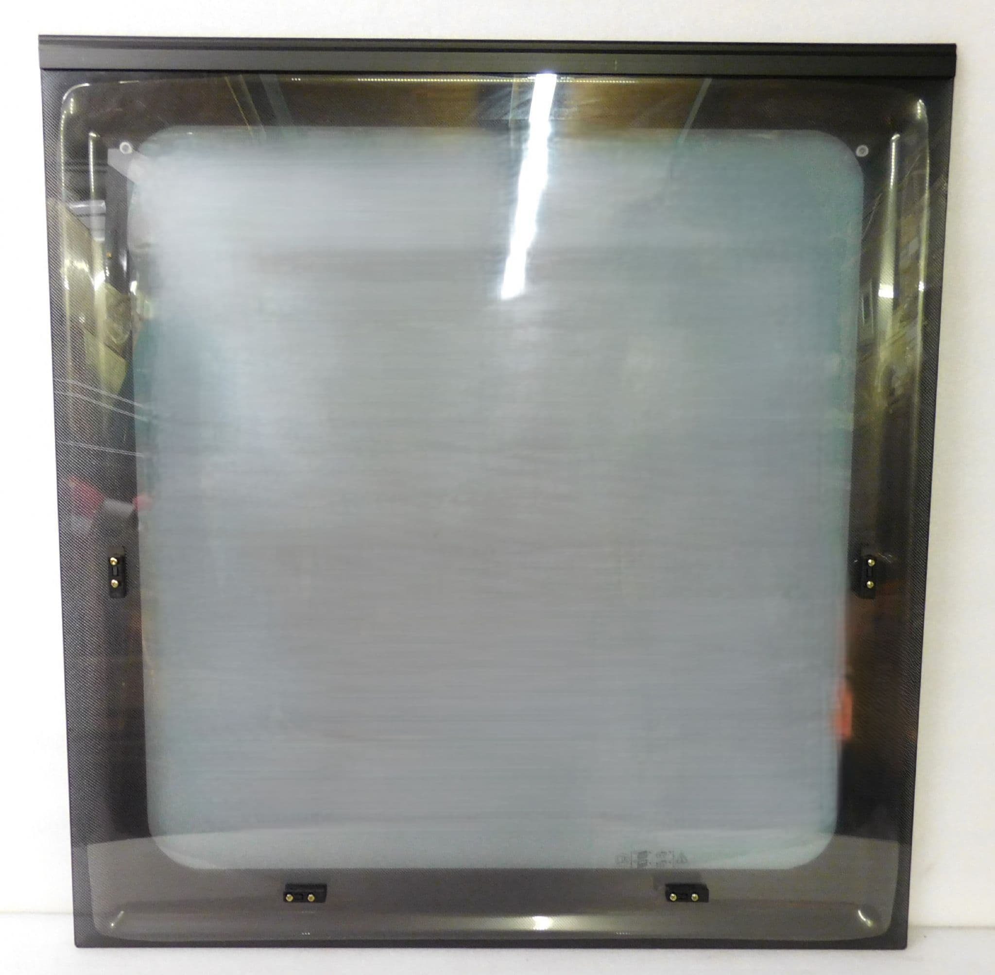 Caravan front centre window