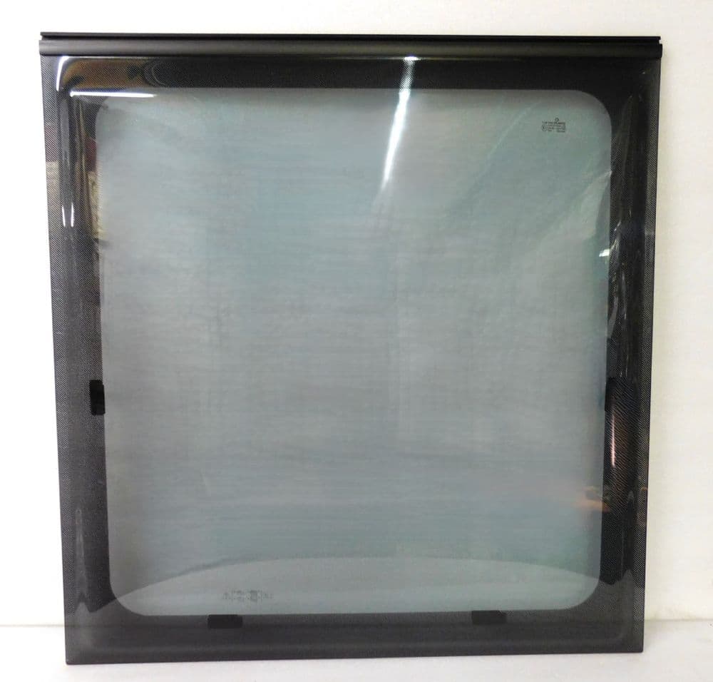 Caravan front centre window