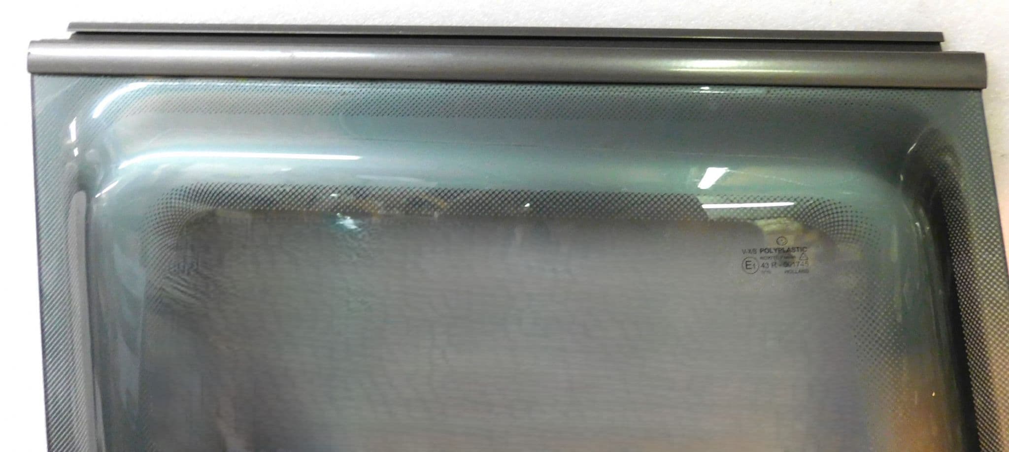 CARAVAN front L/H side Polyplastic window