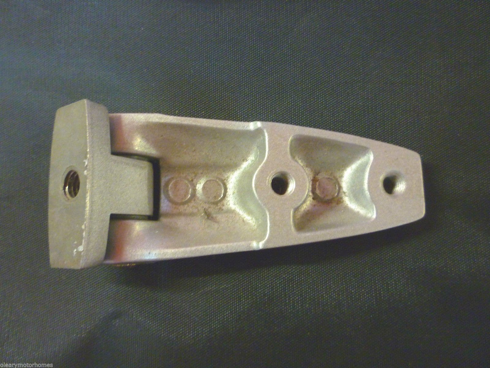 CARAVAN FRONT LOCKER HINGE LOCKER DOOR HINGE METAL BRUSHED CHROME EFFECT