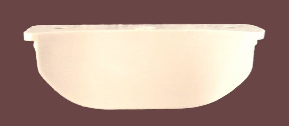 Caravan Front locker keep white