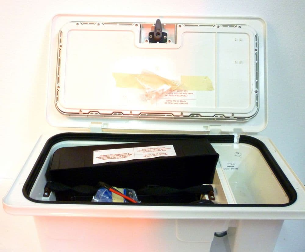 Caravan motorhome Battery Box Complete