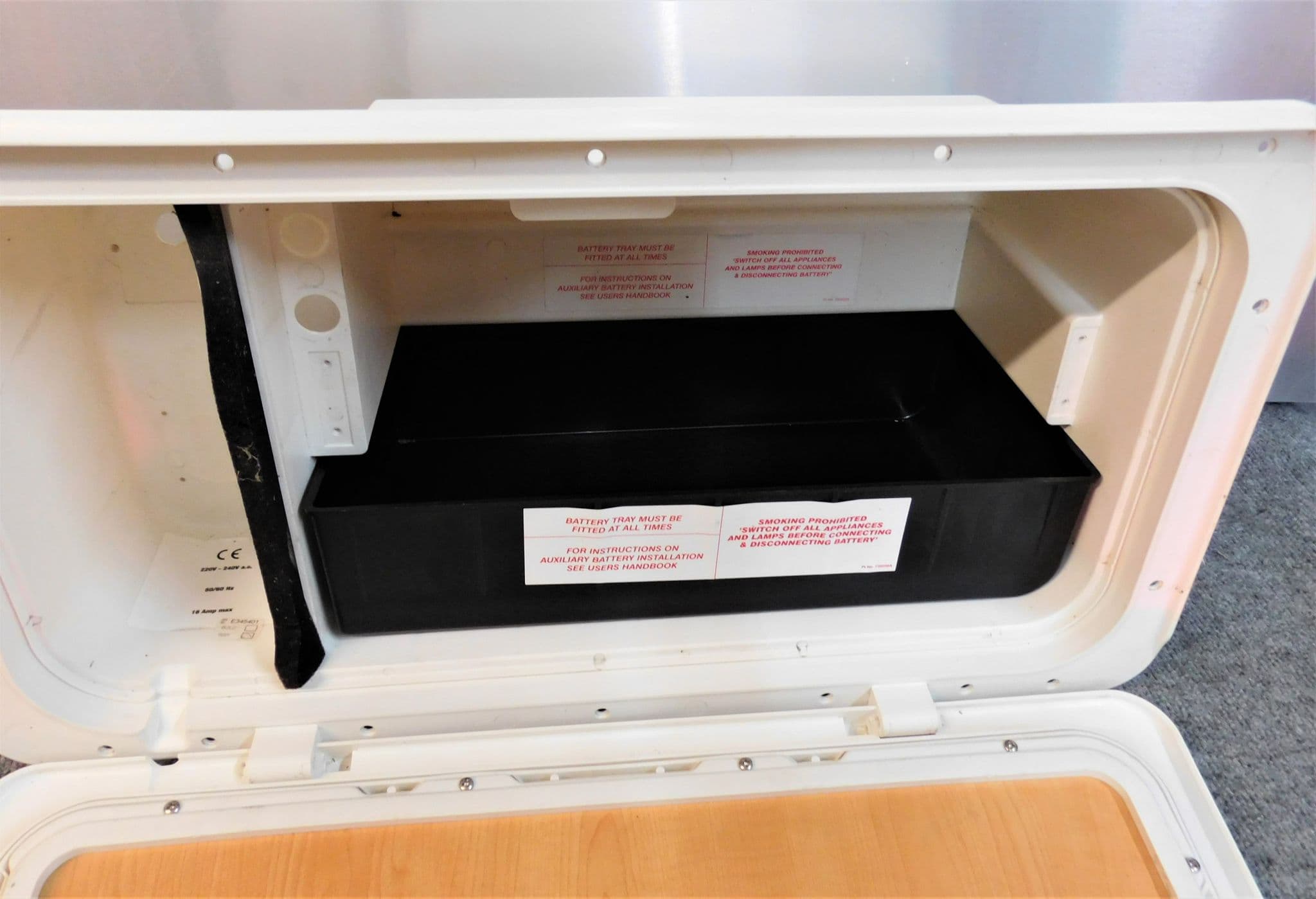 Caravan Motorhome camper battery box & door BB2