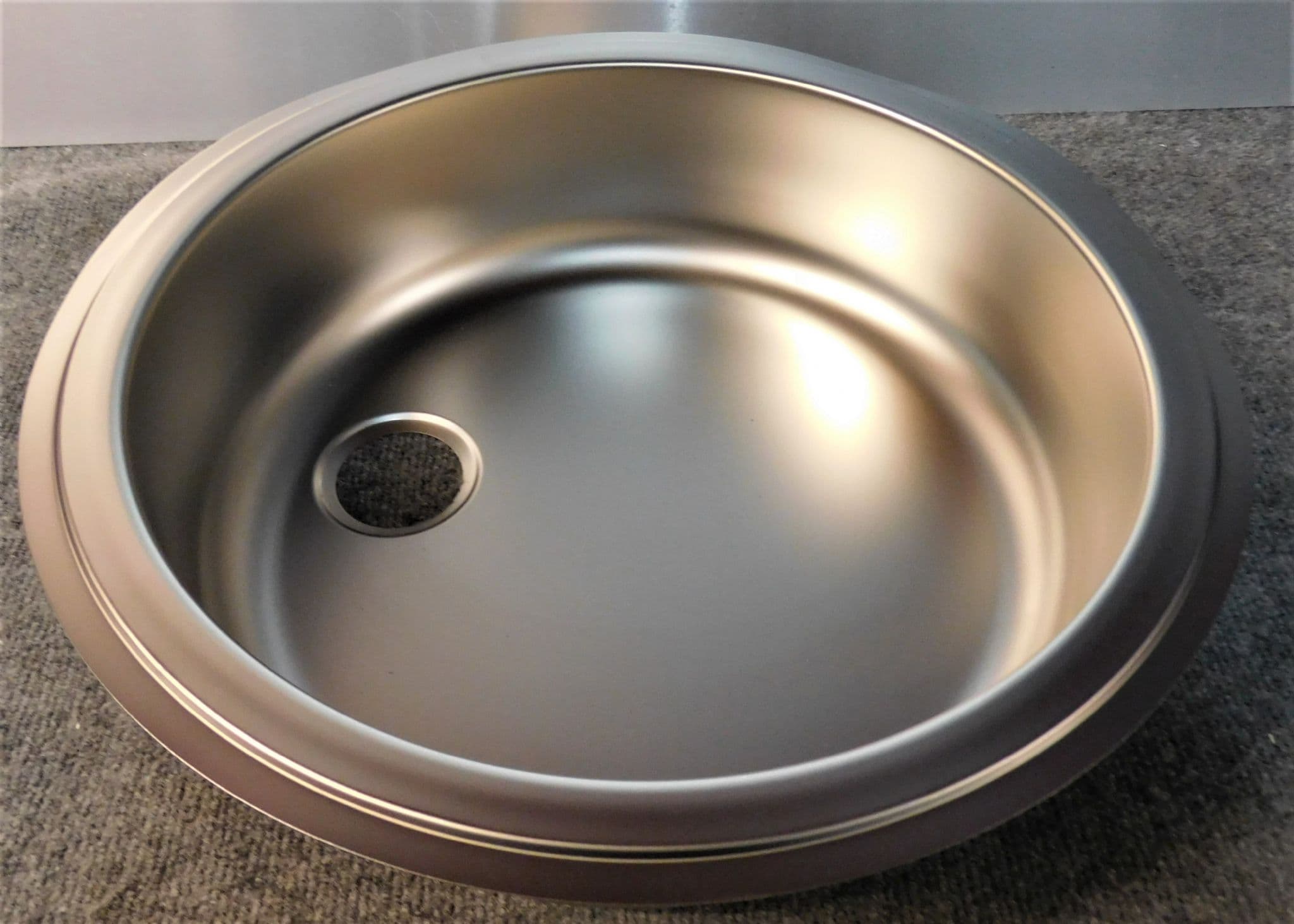 Caravan motorhome camper round kitchen sink grade 2