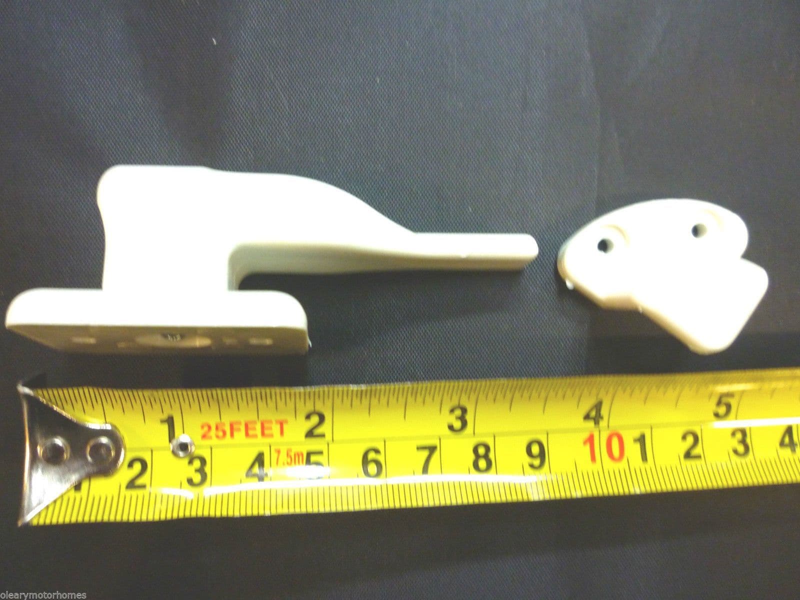 CARAVAN SPLIT BARN STABLE DOOR CATCH RETAINER HANDLE WHITE
