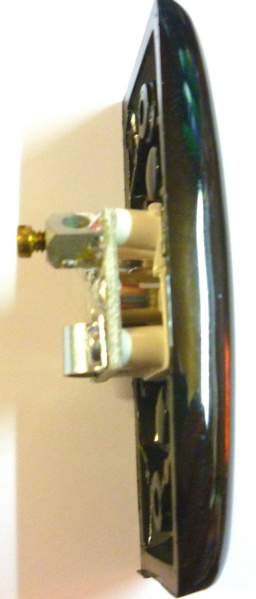 Clipsal black architrave co-axial cable tv socket