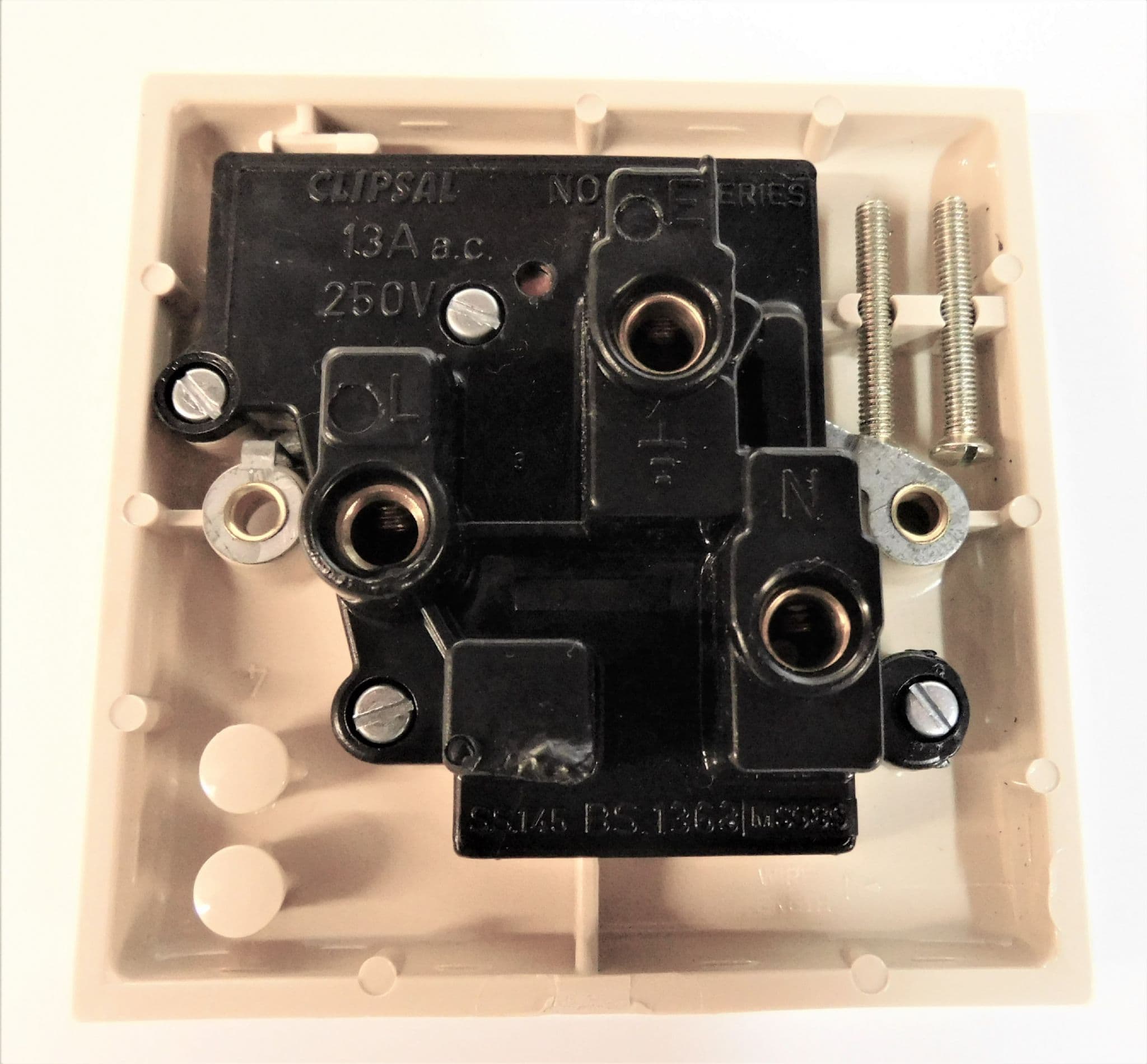 Clipsal electrical single power outlet/ 3 pin socket