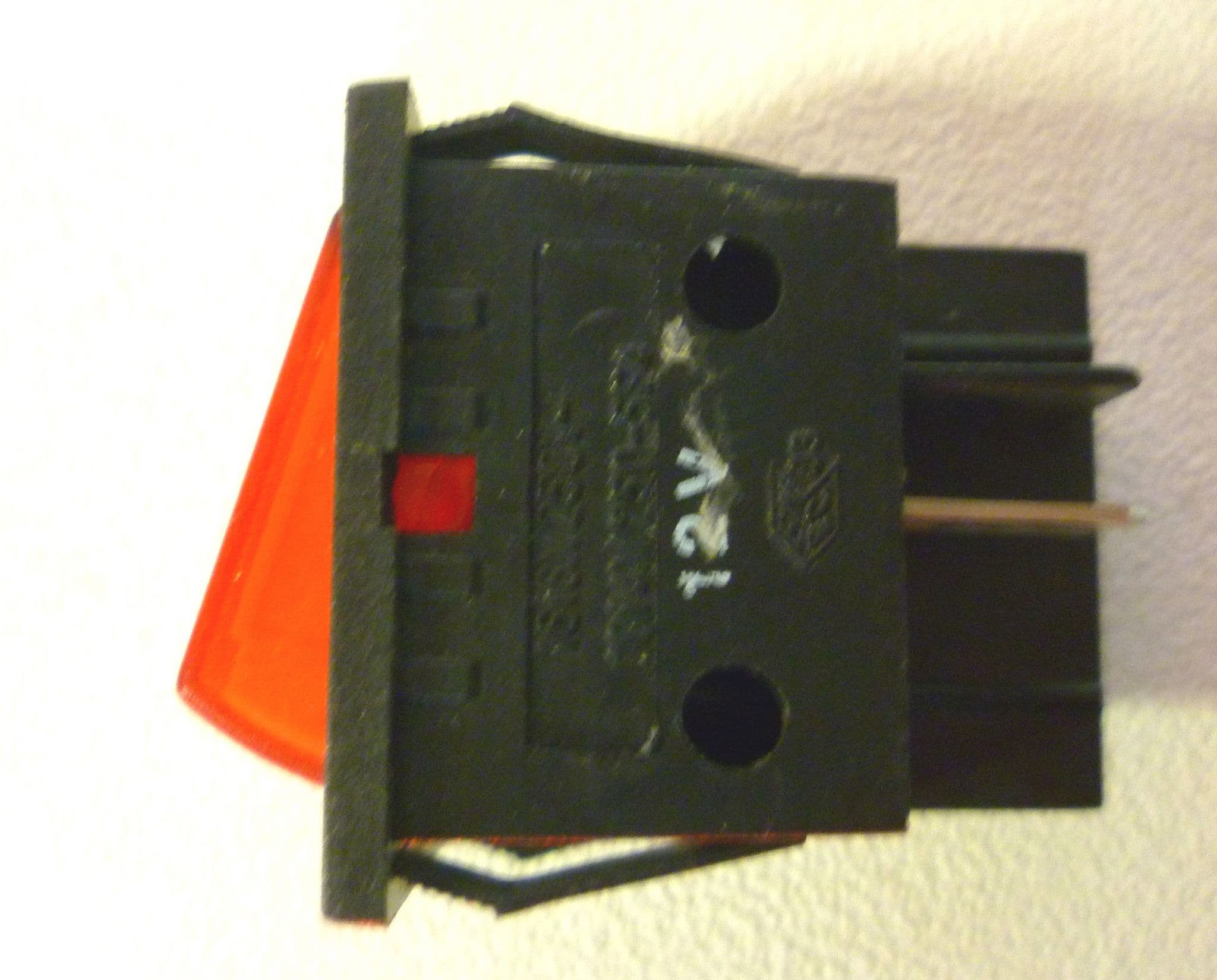 Dometic Electrolux fridge switch Red 1