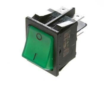 Dometic fridge mains switch green