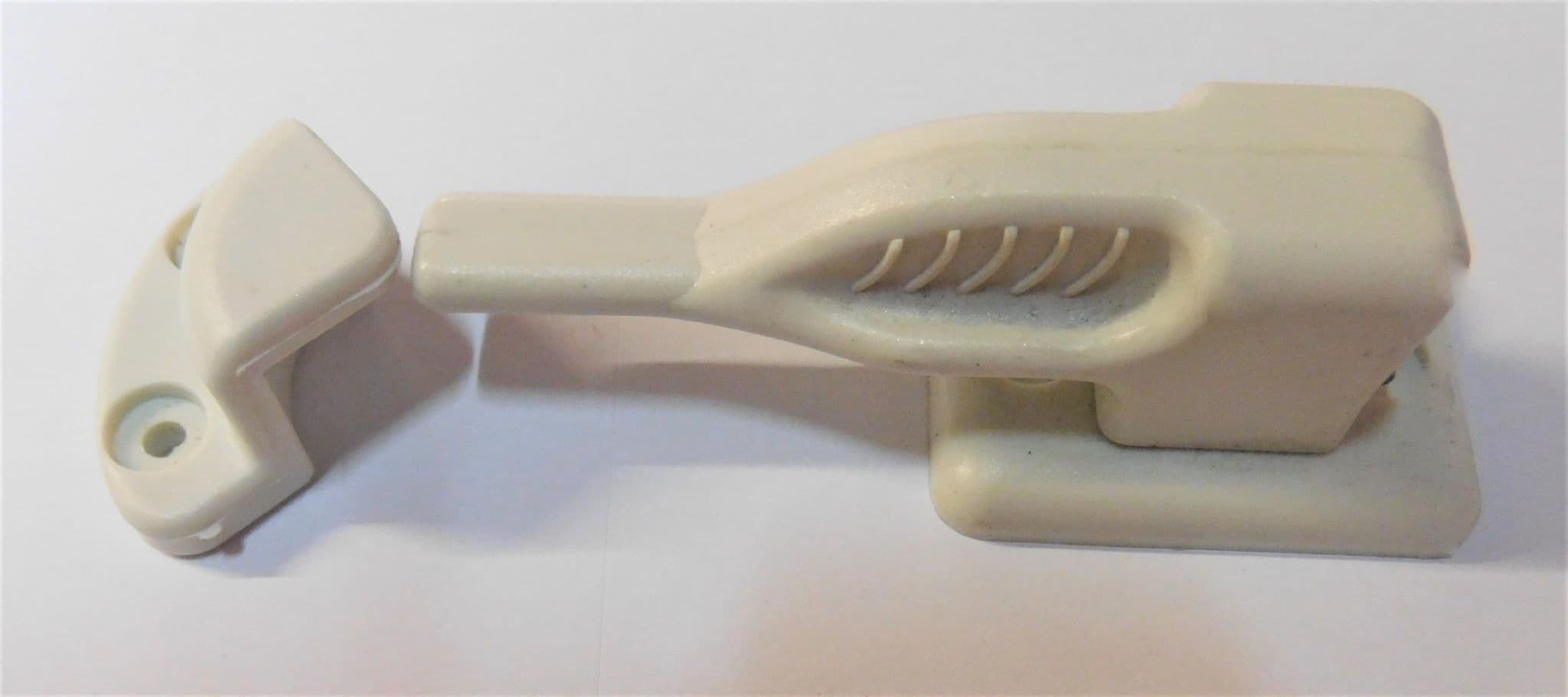 Ellbee split barn caravan door retainer WHITE