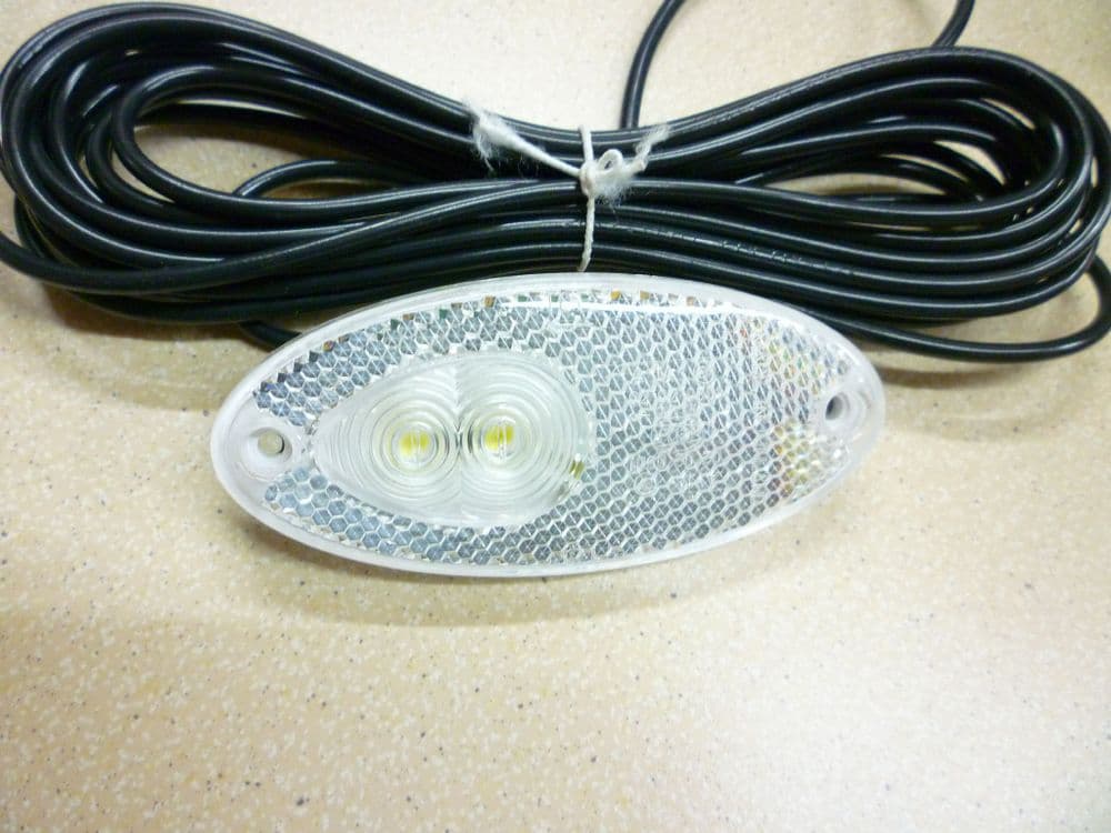 Hella clear led oval marker light