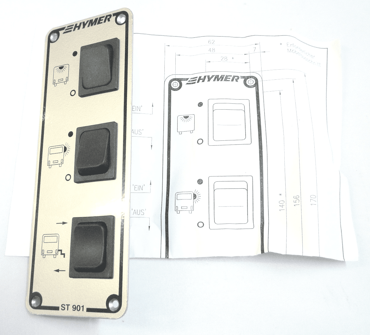 Hymer control panel ST901