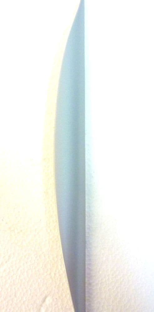 Long curved metal door handle x 2