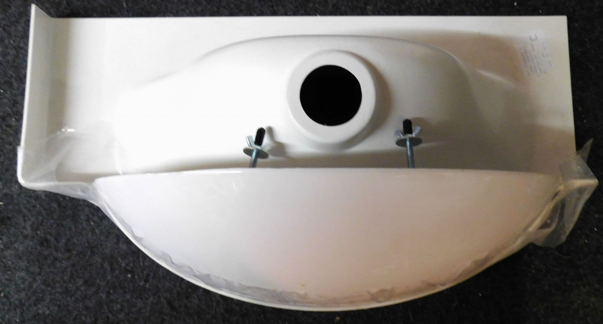 Lunar caravan bathroom vanity sink