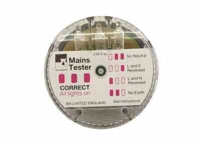 Mains polarity tester plug