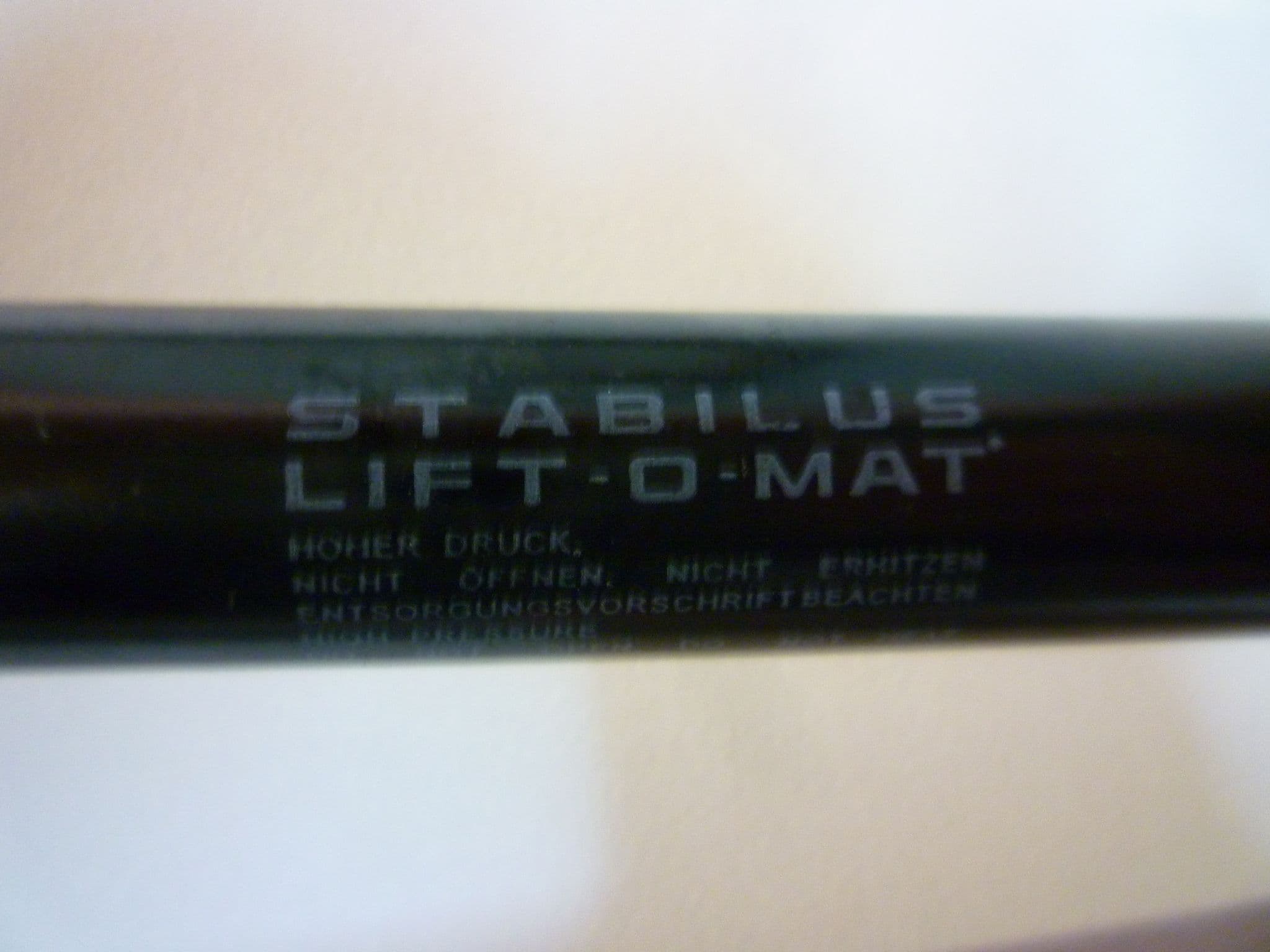 Motorhome caravan bed gas struts STABILUS