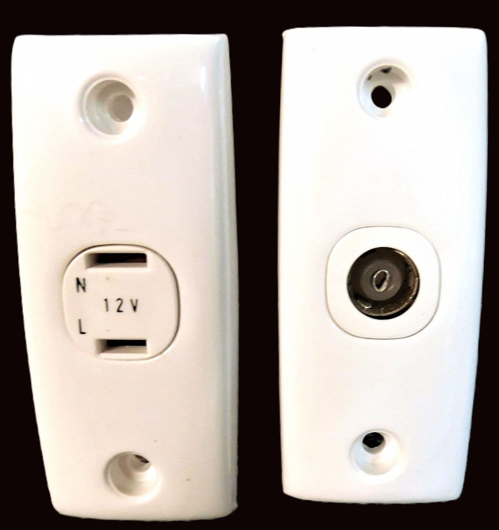 Motorhome Caravan Clipsal 12v & aerial architrave