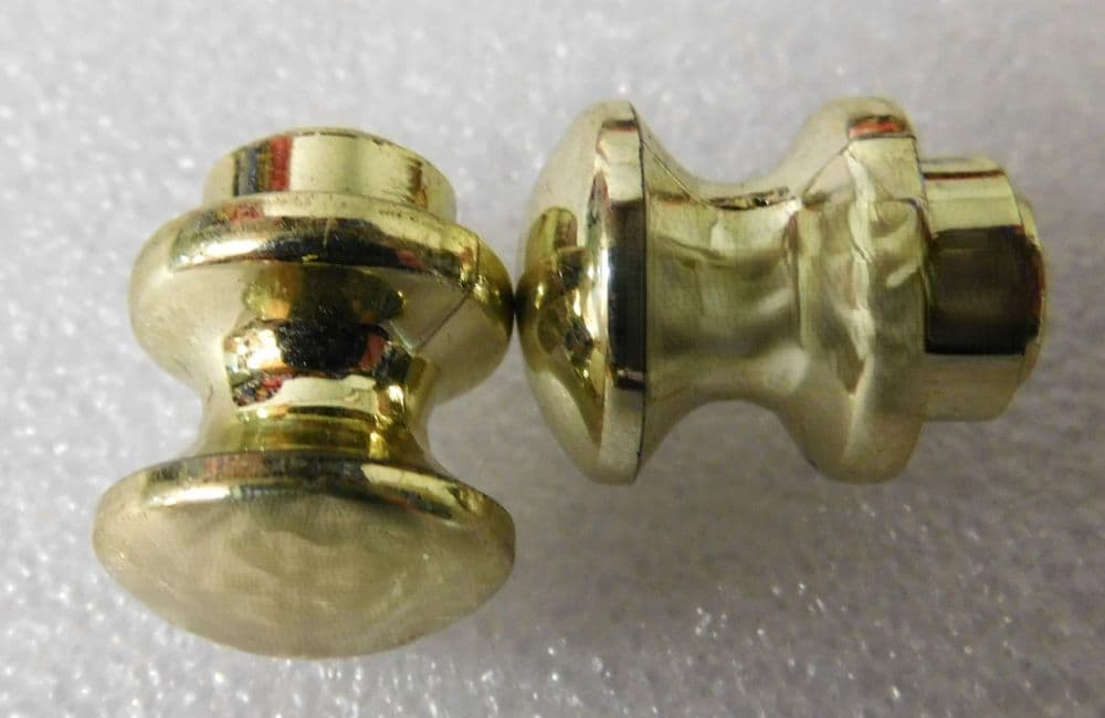 Motorhome caravan cupboard drawer / door push lock knobs / buttons gold