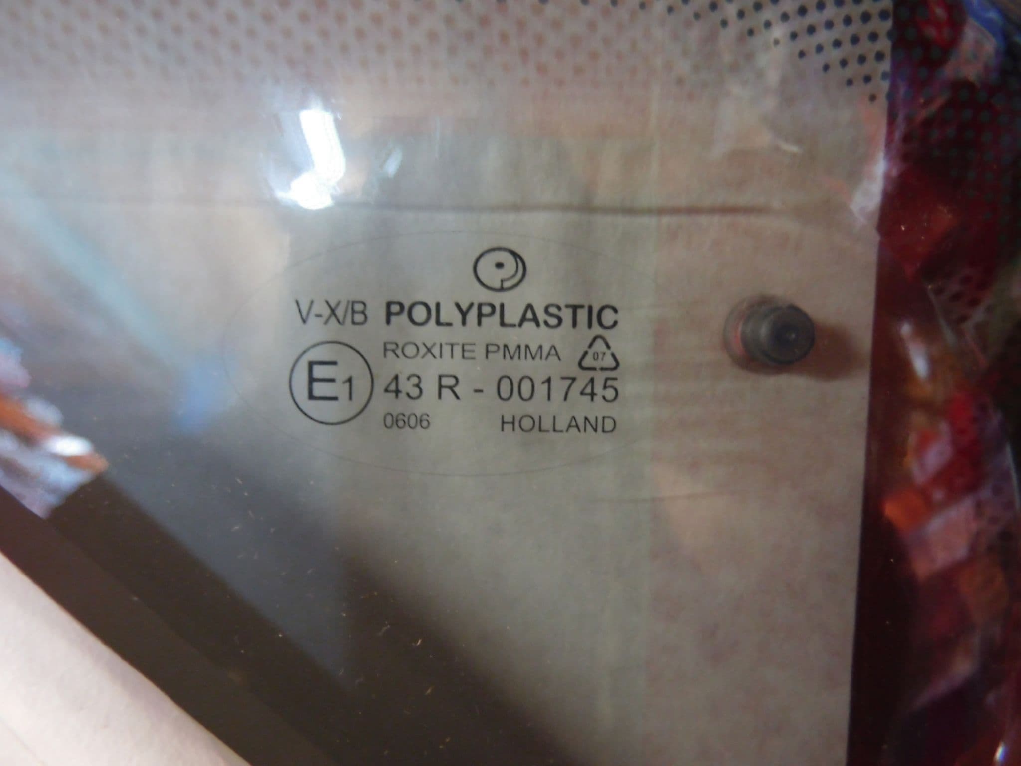 Motorhome caravan polyplastic window 1255 x 590