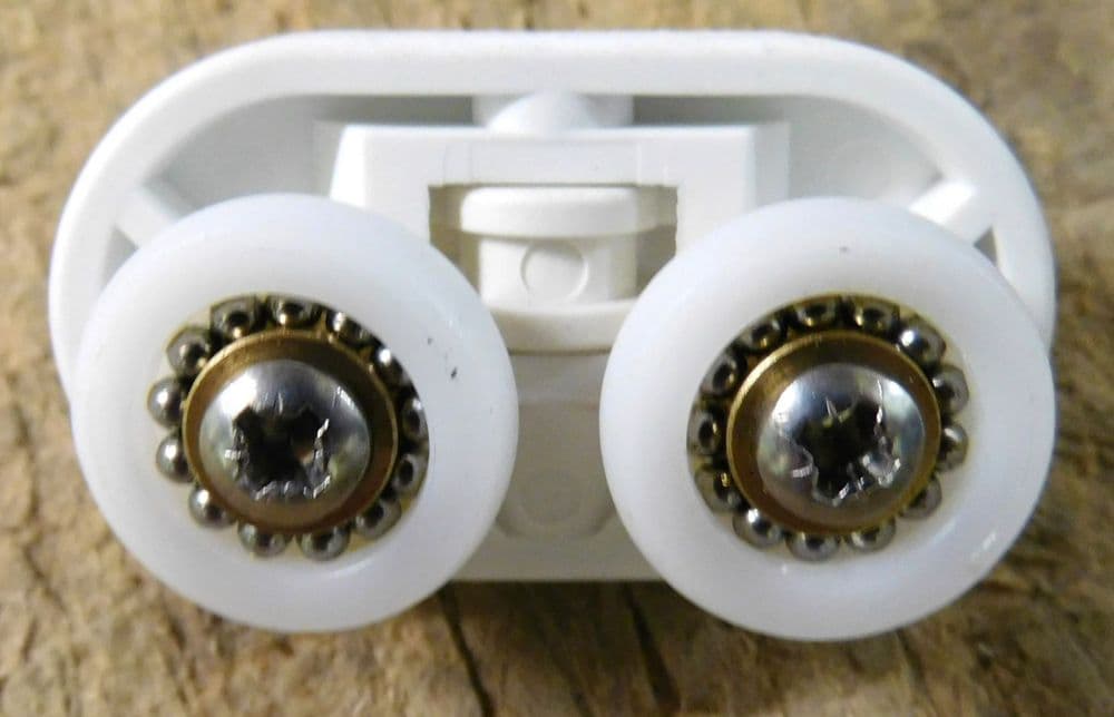 Motorhome caravan shower door runner / roller bracket