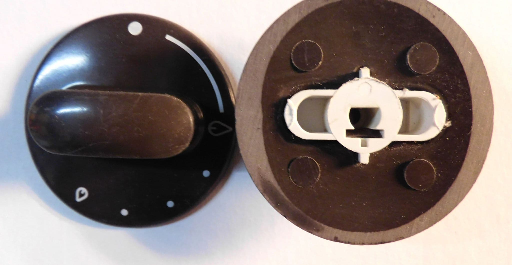 Motorhome caravan VANETTE cooker hob knob Dark brown