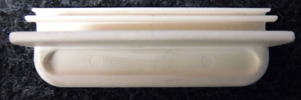 Motorhome caravan window blind slide on catch WHITE