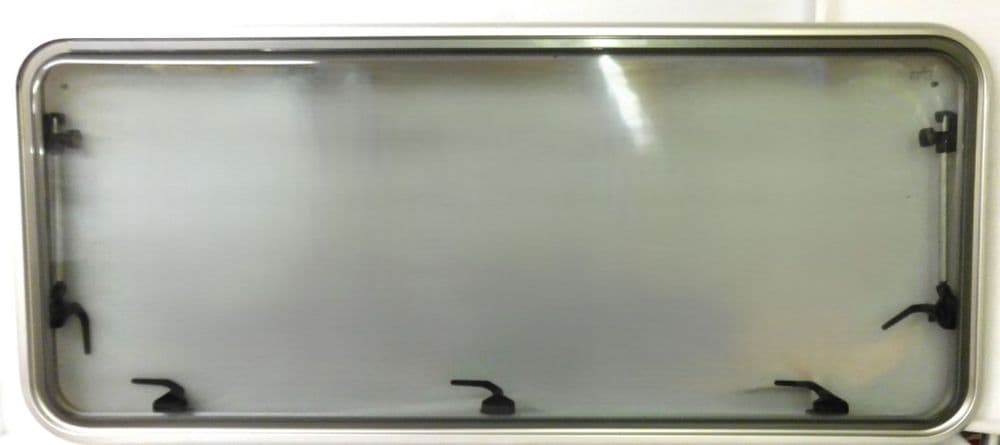 Motorhome caravan window Polyplastic with metal frame