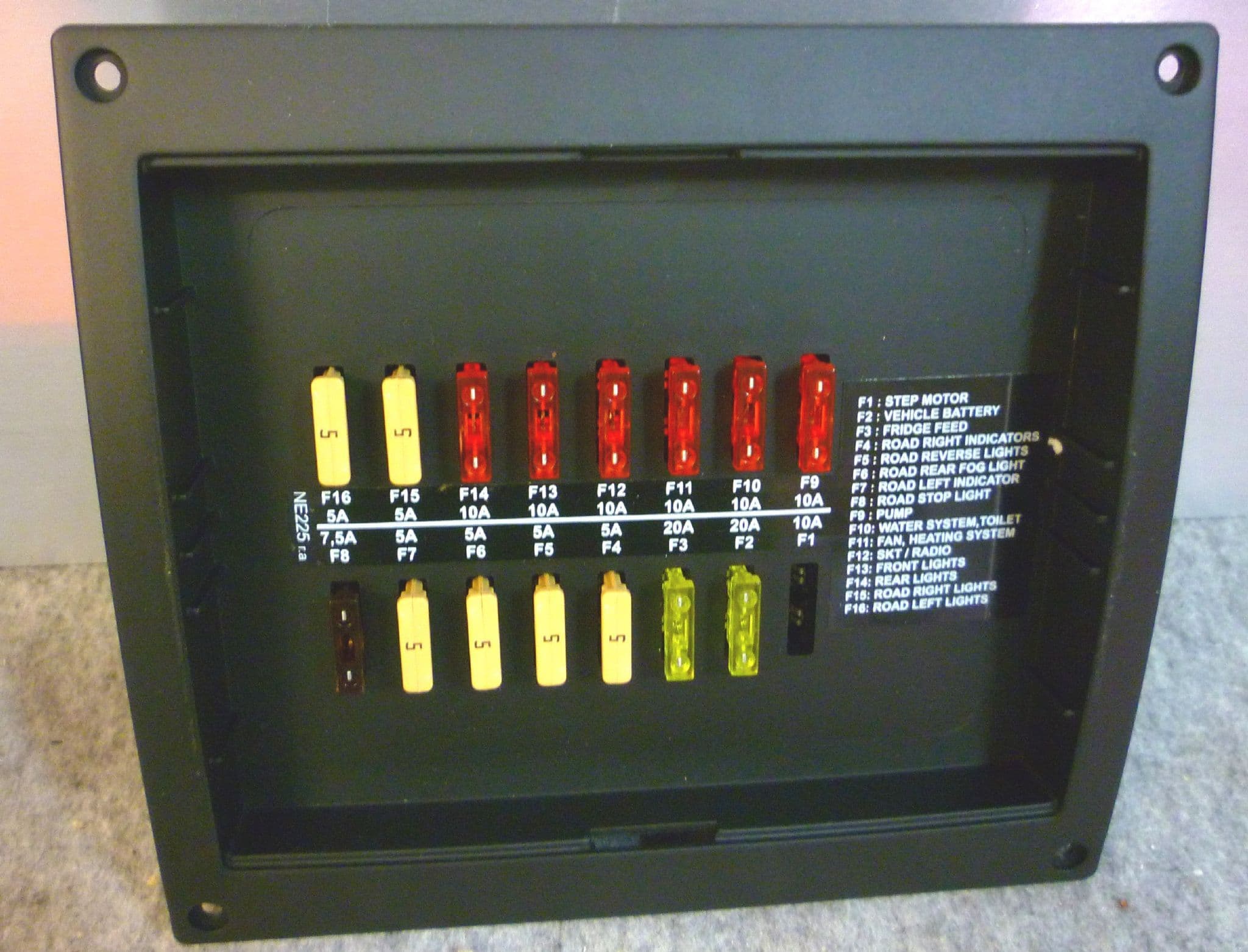 Nordelettronica fuse panel NE225