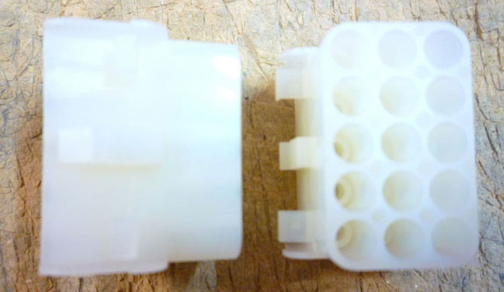 Pair of electric connector blocks