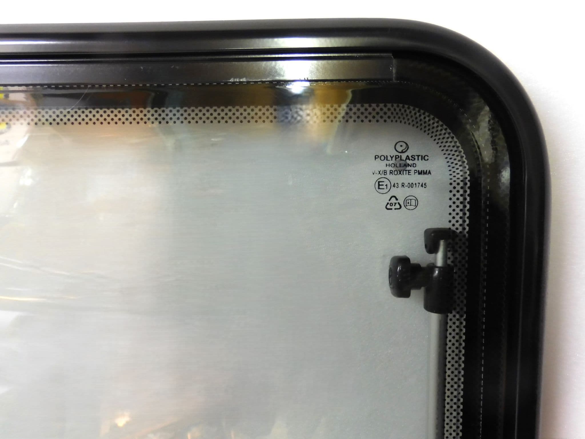 Polyplastic caravan motorhome window black frame