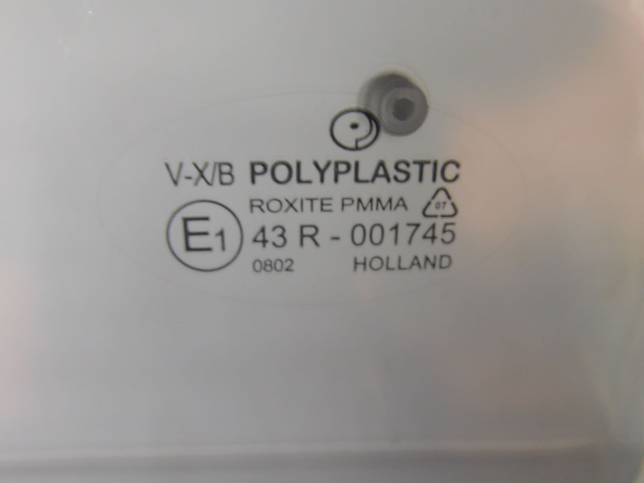 Polyplastic motorhome caravan window