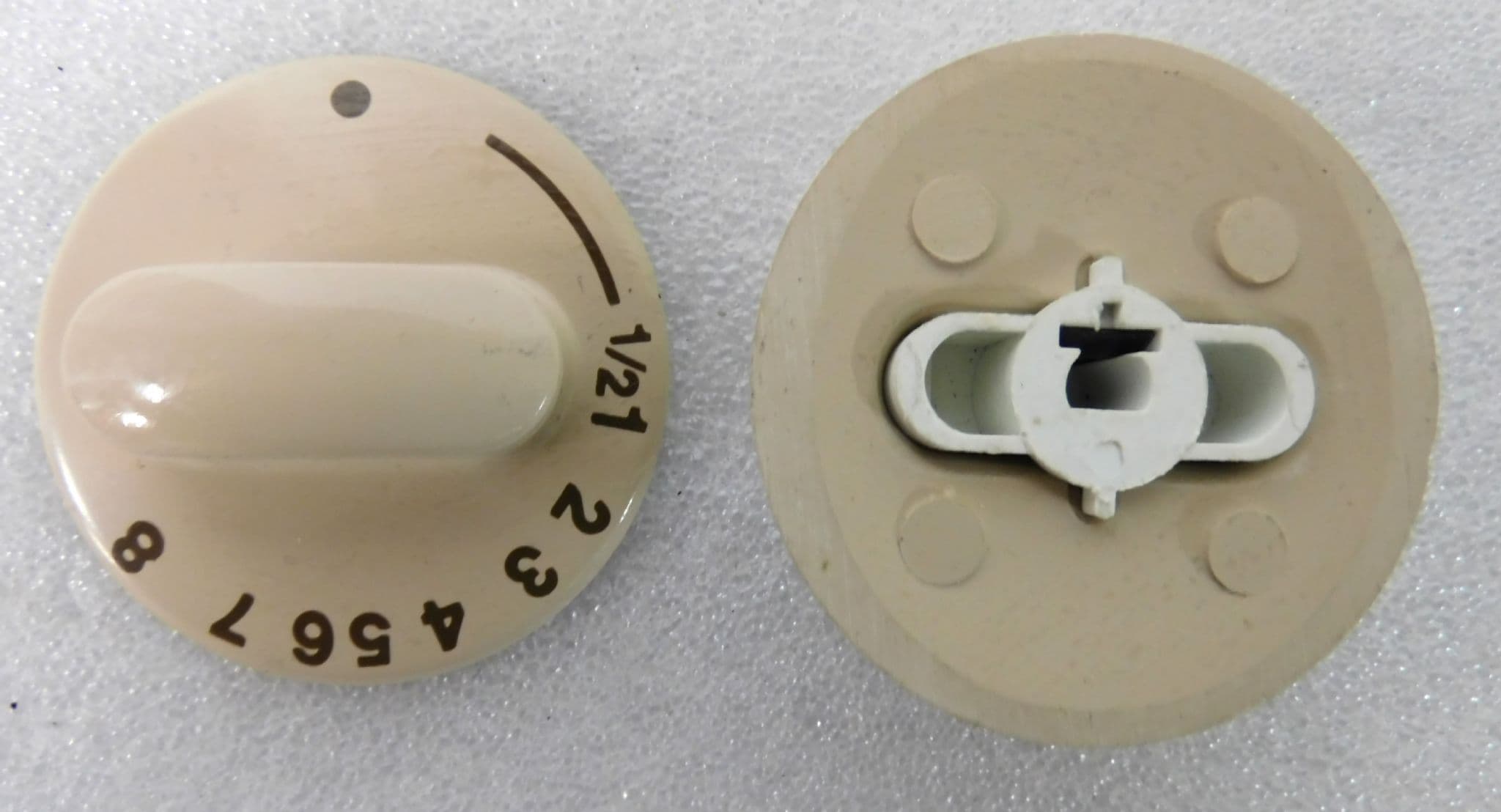 Replacement Motorhome caravan VANETTE cooker hob knob beige numbered