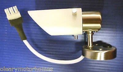 SCS CARAVAN MOTORHOME 240V WALL LIGHT SATIN HALOGEN
