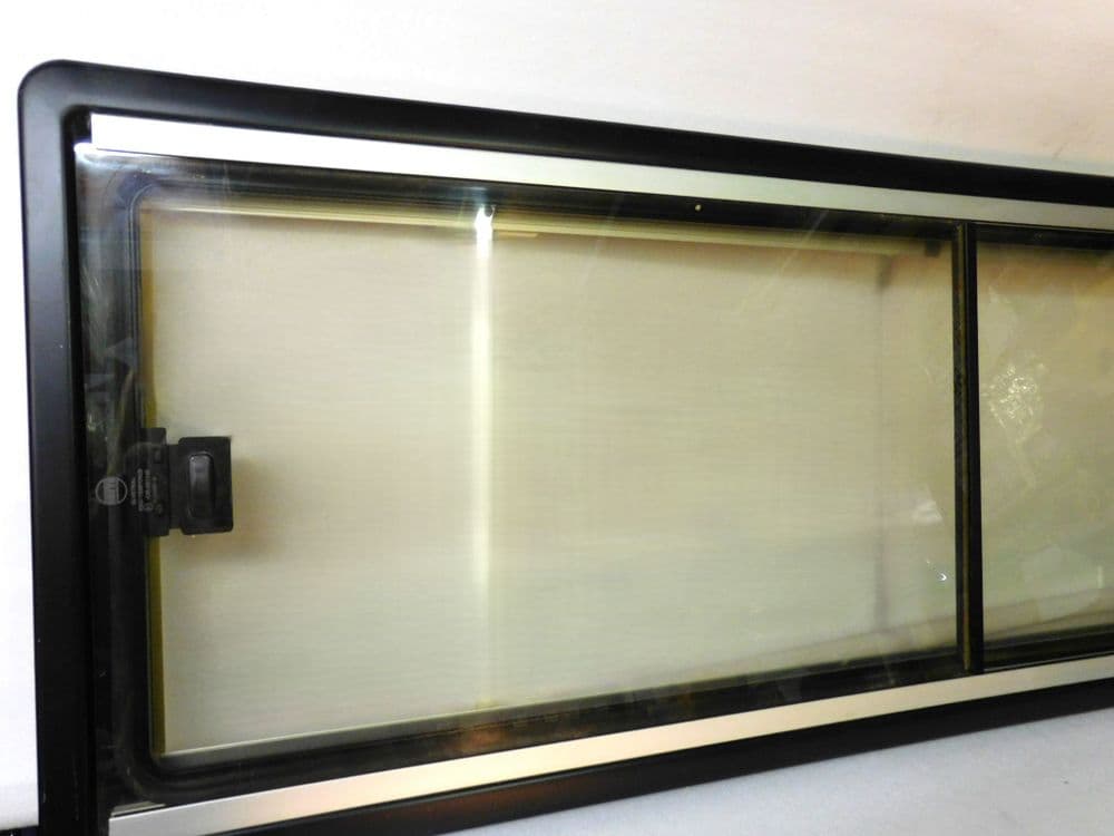 Seitz Sliding motorhome window TEMPERED GLASS 1600 x500