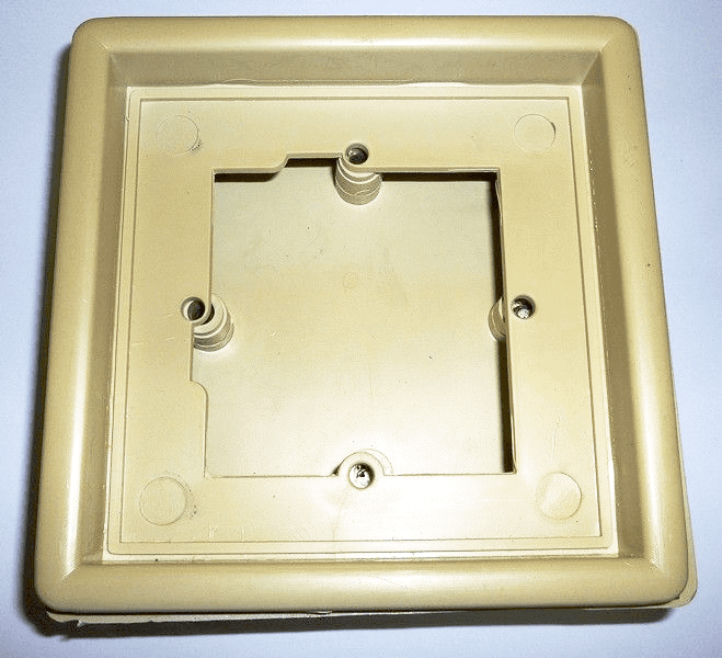 Single electrical Pattress Box Beige
